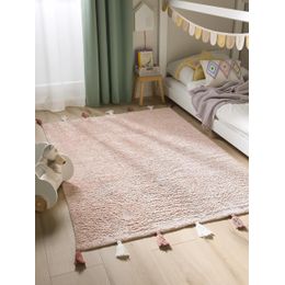 Lytte Waschbarer Kinderteppich Malu Rosa 80x120 cm - Waschbarer Teppich f&uuml;r Kinderzimmer