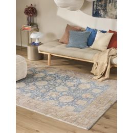 benuta Pop Waschbarer Teppich Mara Multicolor 200x300 cm - Vintage-Stil Teppich im Used-Look