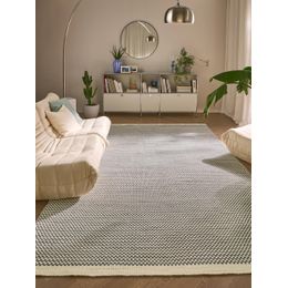 benuta Pure Wollteppich Laura Grau 120x170 cm - Naturfaserteppich aus Wolle