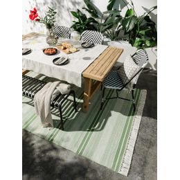 benuta Nest In- & Outdoor-Teppich Siena Gr&uuml;n 120x170 cm - Teppich f&uuml;r Balkon, Terrasse & Garten