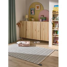 Lytte Waschbarer Kinderteppich Elli Blau 90x130 cm - Waschbarer Teppich f&uuml;r Kinderzimmer