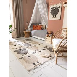 Lytte Kinderteppich Shawn Cream 90x150 cm - Teppich f&uuml;r Kinderzimmer