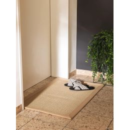 benuta Nest Fu&szlig;matte Sana Cream 40x60 cm - Moderner Kurzflor-Teppich f&uuml;r Wohnzimmer