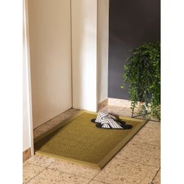 benuta Nest Fu&szlig;matte Sana Gr&uuml;n 60x90 cm - Moderner Kurzflor-Teppich f&uuml;r Wohnzimmer
