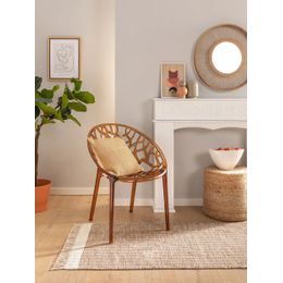 benuta Pure Wollteppich L&auml;ufer f&uuml;r Flur Kim Beige 70x200 cm - Naturfaserteppich aus Wolle