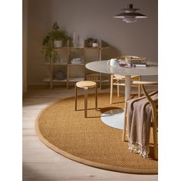 benuta Pure Sisal Teppich Greta Beige &oslash; 250 cm rund - Naturfaserteppich aus Sisal