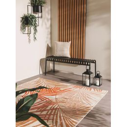 benuta Nest In- & Outdoor-Teppich Cleo Orange 120x170 cm - Teppich f&uuml;r Balkon, Terrasse & Garten