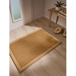benuta Pure Fu&szlig;matte Greta Beige 40x60 cm - Moderner Kurzflor-Teppich f&uuml;r Wohnzimmer