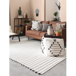 benuta Pop Baumwollteppich Bo Ivory 80x120 cm