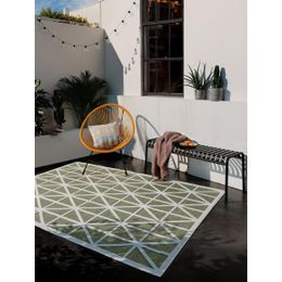 benuta Pop In- & Outdoor-Teppich Orion Gr&uuml;n 80x150 cm - Teppich f&uuml;r Balkon, Terrasse & Garten