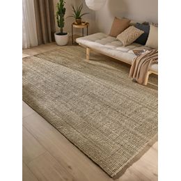 benuta Pure Juteteppich Svea Braun 80x150 cm - Naturfaserteppich aus Jute