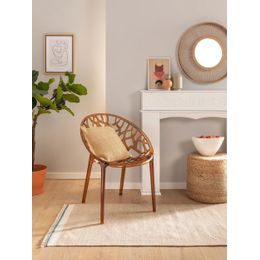 benuta Pop Wollteppich L&auml;ufer f&uuml;r Flur Karla Beige 70x200 cm - Naturfaserteppich aus Wolle