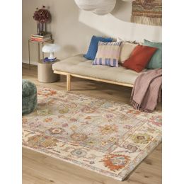benuta Pop Waschbarer Kurzflor Teppich Mara Multicolor 120x170 cm - Bunter Teppich f&uuml;r Wohnzimmer
