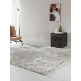 benuta Nest Kurzflor Teppich Elias Grau 80x150 cm - Moderner Kurzflor-Teppich f&uuml;r Wohnzimmer