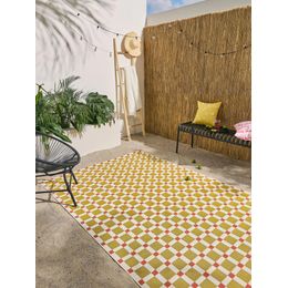 benuta Pop In- & Outdoor-Teppich Jovis Orange 240x340 cm - Teppich f&uuml;r Balkon, Terrasse & Garten