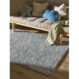 Lytte Kinderteppich Beady Blau 90x130 cm - Teppich f&uuml;r Kinderzimmer