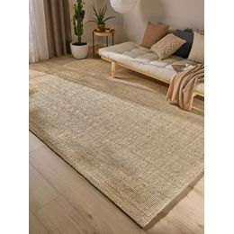 benuta Pure Juteteppich Svea Cream 80x150 cm - Naturfaserteppich aus Jute