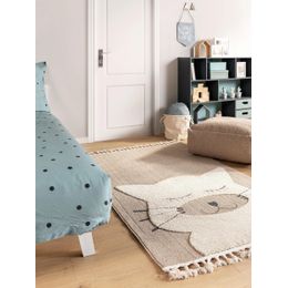 Lytte Kinderteppich Momo Beige 90x130 cm - Teppich f&uuml;r Kinderzimmer