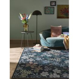 benuta Nest Waschbarer Kurzflor Teppich Milly Multicolor/Schwarz 120x170 cm - Bunter Teppich f&uuml;r Wohnzimmer