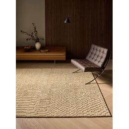 benuta Finest Wollteppich Lisa Beige 160x230 cm - Naturfaserteppich aus Wolle