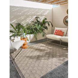 benuta Nest In- & Outdoor-Teppich Naoto Beige 200x300 cm - Teppich f&uuml;r Balkon, Terrasse & Garten
