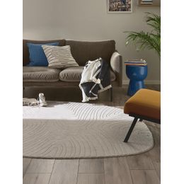 benuta Pop Waschbarer Kurzflor Teppich Pam Grau 120x160 cm - Moderner Kurzflor-Teppich f&uuml;r Wohnzimmer
