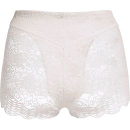 Sassa Mode Damen Panty mit Elastik-Spitze wei&szlig; Gr&ouml;&szlig;e 38
