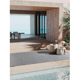 benuta Finest In- & Outdoor-Teppich Dulcia Blau/Grau 160x230 cm - Teppich f&uuml;r Balkon, Terrasse & Garten