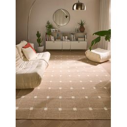 benuta Pure Wollteppich Grady Beige 120x170 cm - Naturfaserteppich aus Wolle