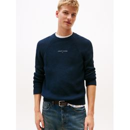 Tommy Jeans Pullover Herren Gr&ouml;&szlig;e L navy / wei&szlig;