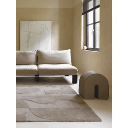 benuta Basic Wollteppich Twinset Mural Taupe 170x240 cm - Naturfaserteppich aus Wolle