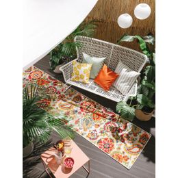 benuta Nest In- & Outdoor-L&auml;ufer Noelia Multicolor 70x240 cm - Teppich f&uuml;r Balkon, Terrasse & Garten