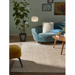 benuta Nest Waschbarer Teppich Miray Cream/Beige 200x300 cm - Vintage-Stil Teppich im Used-Look