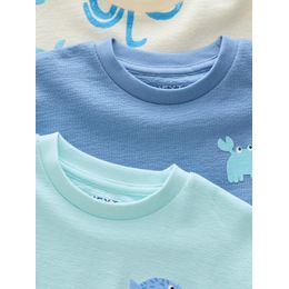 next T-Shirt Jungen Gr&ouml;&szlig;e 74 opal / aqua / schwarz / wei&szlig;