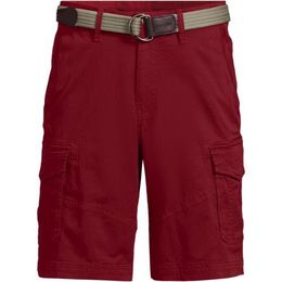 LANDS' END Cargo-Shorts mit G&uuml;rtel, Herren,  Braun, by Lands' End