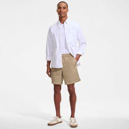 LANDS' END Leichte Chino-Shorts Classic Fit mit Dehnbund, 18 cm, Herren,  Braun, Elasthan/Baumwoll-Mischung/Nylon-Mischung, by Lands' End