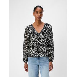 Object Bluse 'Mila' Damen Gr&ouml;&szlig;e XS schwarz / offwhite