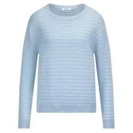 Rundhals-Pullover aus 100% SUPIMA&reg;-&shy;Baumwolle Peter Hahn blau, 48