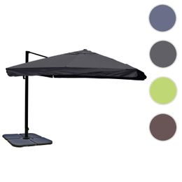 Mendler Gastronomie-Ampelschirm HWC-A96, Sonnenschirm, 3x3m (Ř4,24m) Polyester/Alu 23kg ~ Variantenangebot 138990+31831+122472