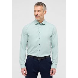 Langarmhemd Eterna "SLIM FIT", Damen, Gr. 41, Normalgr&ouml;&szlig;en, gr&uuml;n (mint), Twill, 46% Baumwolle, 8% Elasthan, 46% Polyester, schmal, Manschette, Hemden Langarmhemd, NON IRON (b&uuml;gelfrei)
