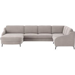 Sit & More Wohnlandschaft SIT & MORE "Soul U-Form", grau (anthrazit), B:356cm H:90cm T:227cm, 100% Polyester, Sofas, Wohnlandschaft, wahlweise mit Bettfunktion und Bettkasten oder Schubkasten