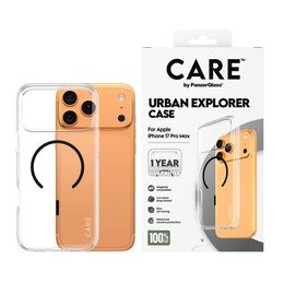 CARE BY PANZERGLASS Handyh&uuml;lle "Urban Explorer Case f&uuml;r Apple iPhone 17 Pro Max", clear, Apple iPhone 17 Pro Max, H&uuml;llen, Backcover, Schutzh&uuml;lle, Handyschutzh&uuml;lle, Case, Schutzcase, sto&szlig;fest, Handyh&uuml;lle