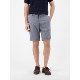 Shorts Lerros "Bequeme Shorts mit Kordelzug", Damen, Gr. 34, blau night, 71% Polyester, 26% Viskose, 3% Elasthan, Hosen Shorts