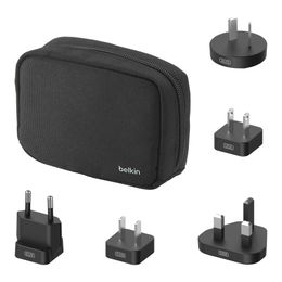 Belkin Wireless Charger "BoostCharge Pro magnetische 3-in-1-Reiseladestation + Tipps", schwarz, B:10,5cm H:10,3cm T:14,3cm, Ladeger&auml;te, Wireless Charger