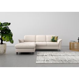 Sit & More Ecksofa SIT & MORE "Maggiore L-Form", grau (elefant), B:258cm H:88cm T:173cm, 95% Polyester, 5% Polyamid, Sofas, Ecksofa, wahlweise mit Kopfteilverstellung, Bettfunktion und Bettkasten