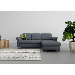 Sit & More Ecksofa SIT & MORE "Maggiore L-Form", grau (dunkelgrau), B:258cm T:173cm, 98% Polyester, 2% Polyamid, Sofas, Ecksofa, wahlweise mit Kopfteilverstellung, Bettfunktion und Bettkasten