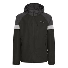 Funktionsjacke North Bend "Funktionsjacke NBTompkins M W-PRO 10.000 mit wasserdichter Beschichtung", Herren, Gr. L, schwarz, Obermaterial: 100% Polyester PES., unifarben, regular fit normal, Jacken Funktionsjacke