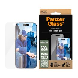 PanzerGlass Displayschutzglas "Classic Fit Screen Protection", transparent, B:1,8cm H:1,2cm T:19,5mm, Displayfolien, Displayschutzfolie, Schutzfolie, Bildschirmschutz, kratz- & sto&szlig;fest, Displayschutzglas