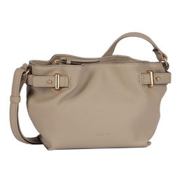 Umh&auml;ngetasche Gabor "Astea", Damen, Gr. B/H/T: 26cm x 15cm x 7cm, taupe, Polyurethan, clean, gepflegt, unifarben, Taschen Umh&auml;ngetasche, l&auml;ssiger Schnitt mit matten Beschl&auml;gen & Kontrastkante auf Lederimitat