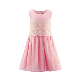 Sommerkleid happy girls "M&auml;dchenkleid", M&auml;dchen, Gr. 152, EURO-Gr&ouml;&szlig;en, powder pink, Stoff, 100% Baumwolle, normal, Kleider Sommerkleid
